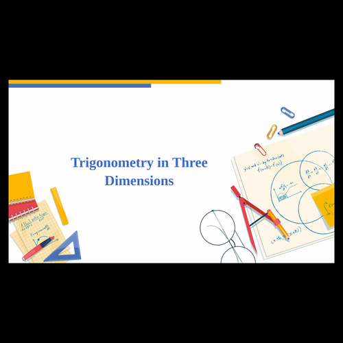 3d Trigonometry Igcse