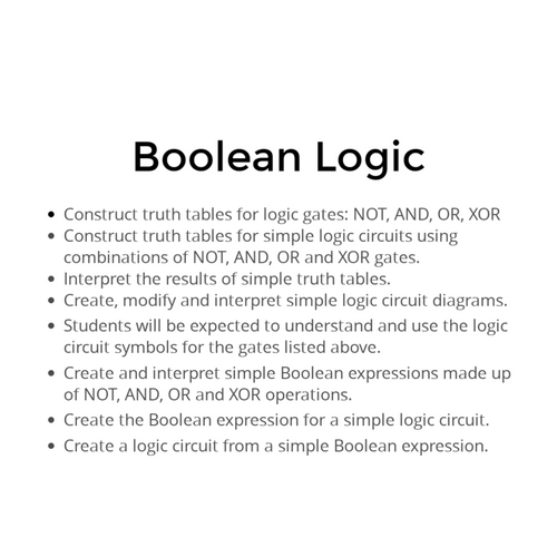 4b Boolean Logic