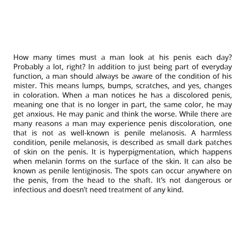 Penile Melanosis A Not So Serious Penis Discoloration Every Man Should