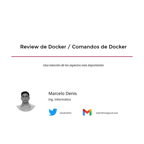 Review de Docker / Comandos de Docker
