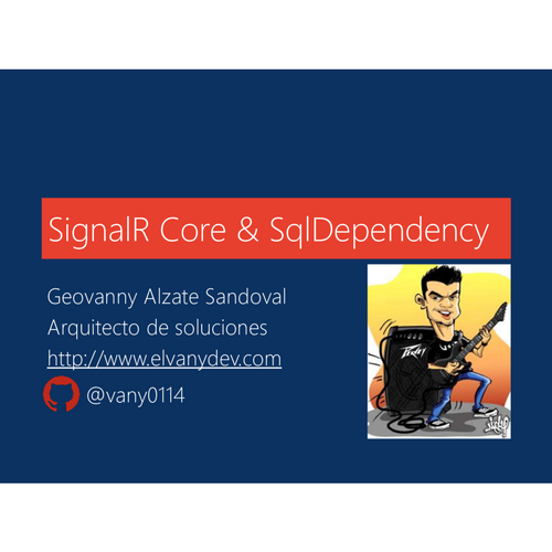 Signalr Core And Sqldependency