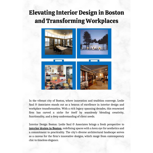 Elevating Interior Design in Boston and Transforming Workplaces