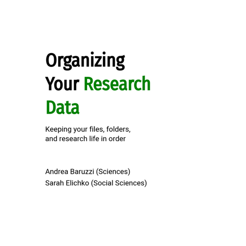 Organizing Your Research