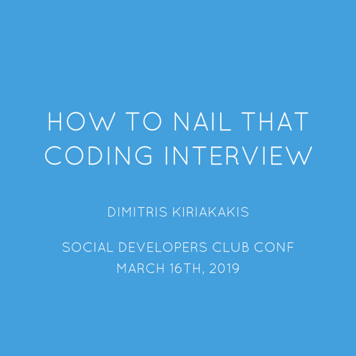 How to nail that coding interview