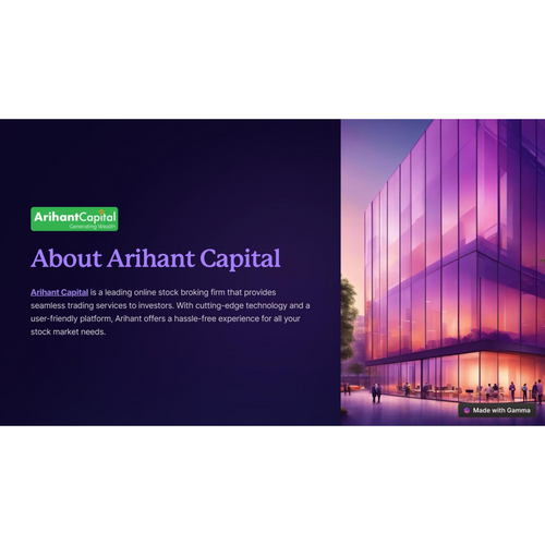 Presentations by Arihant Capital