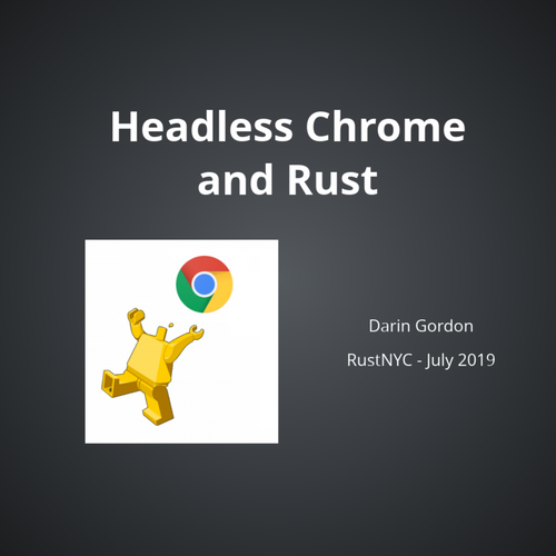 Headless Chrome and Rust