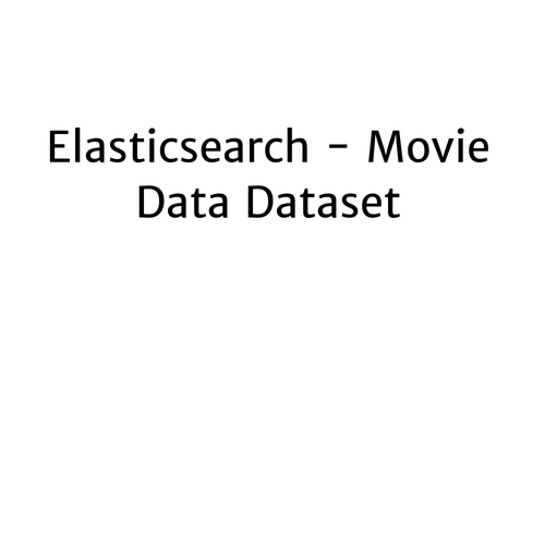 Elasticsearch-Movie-Data-Dataset
