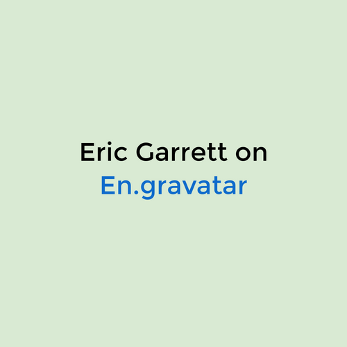 Presentations by Eric Garrett