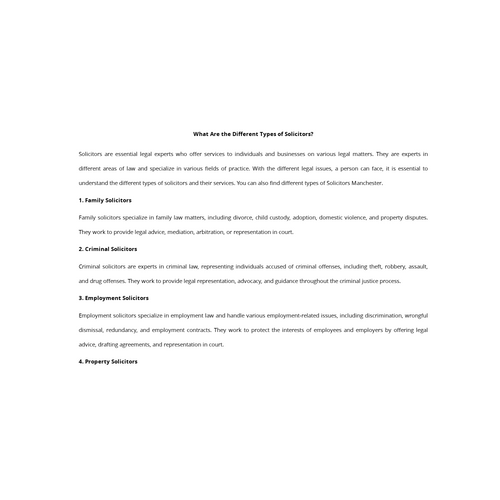 What Are the Different Types of Solicitors?