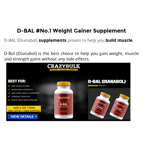 Weight Gainer Supplement - Dianabol UK