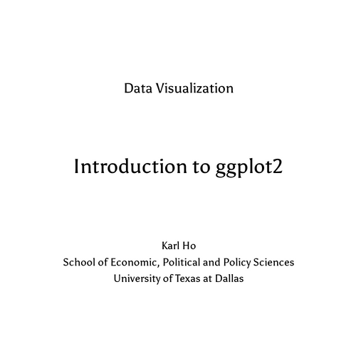 Workshop: ggplot2
