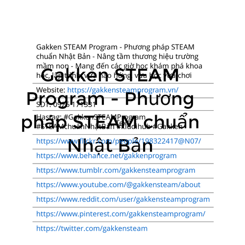 Gakken STEAM Program - Phương pháp STEAM chuẩn Nhật Bản