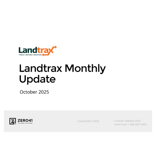 Landtrax December Monthly Update