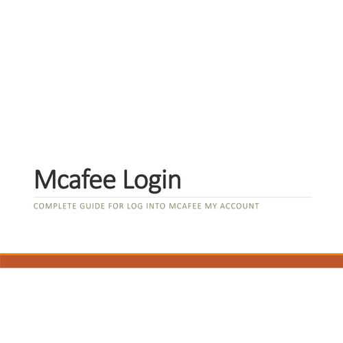 Mcafee login