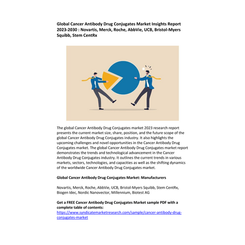 Global Cancer Antibody Drug Conjugates Market Size, Share, Analysis ... Global Cancer Antibody Drug Conjugates Market Size, Share, Analysis ...