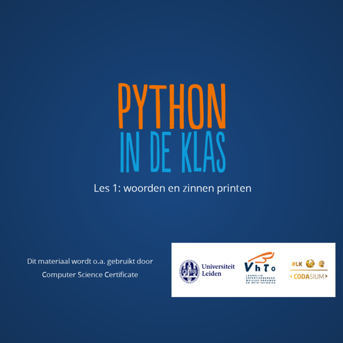Python in de Klas - Module 1 - Les 1