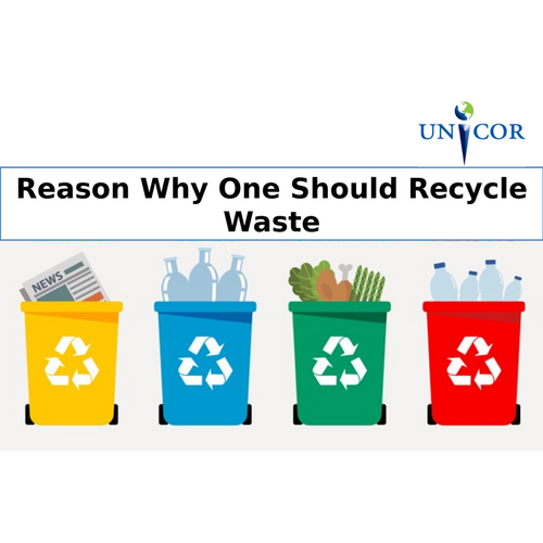 Reasons Why One Should Recycle Waste?