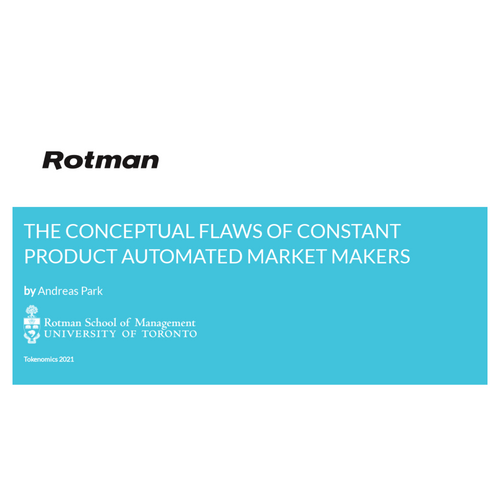 Conceptual Flaws of Constant Product Market Makers Tokenomics 2021