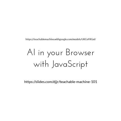 AI in your Browser with JavaScript