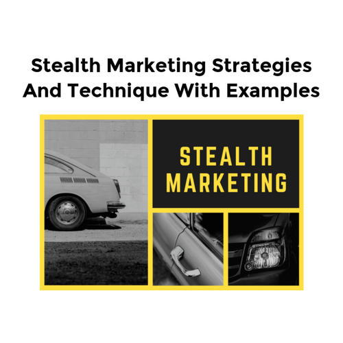 Stealth Marketing Strategies And Technique With Examples