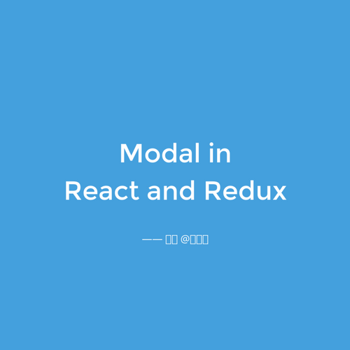 Modal in React and Redux