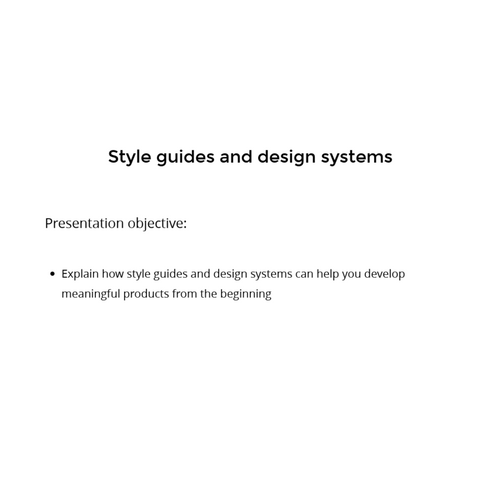 Style guides and design systems