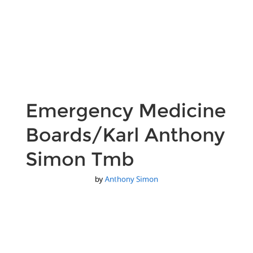 Presentations by Karl Anthony Simon, PA-C