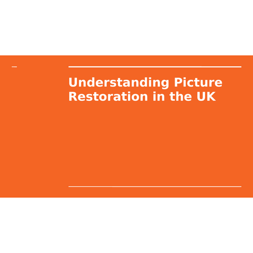 Understanding Picture Restoration in the UK