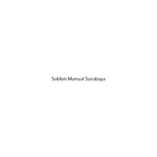 Sablon Manual