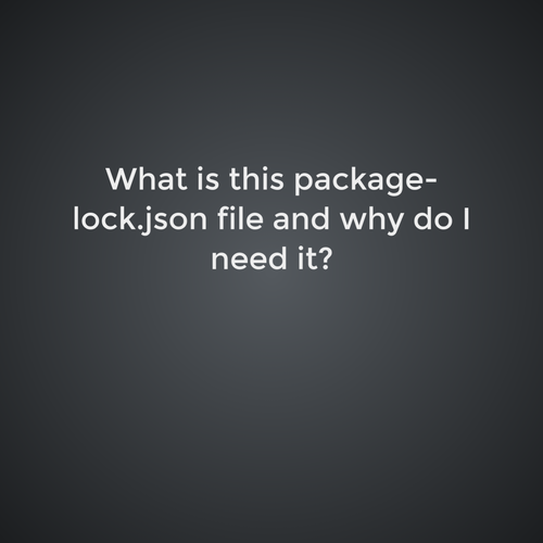 why-a-package-lock