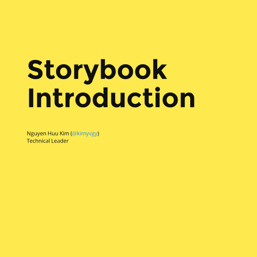 Storybook - Introduction