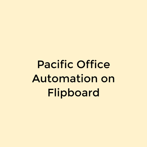 Presentations by Pacific Office Automation