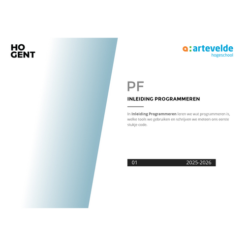 PF/1 - Introduction Programming