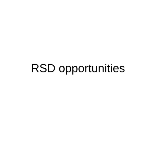 RSD saving opportunities