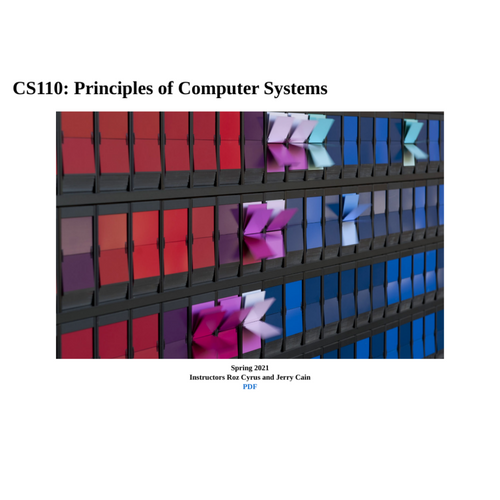 Lecture 01: CS110 Introductions