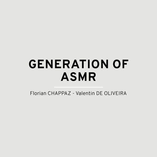 Generation of ASMR