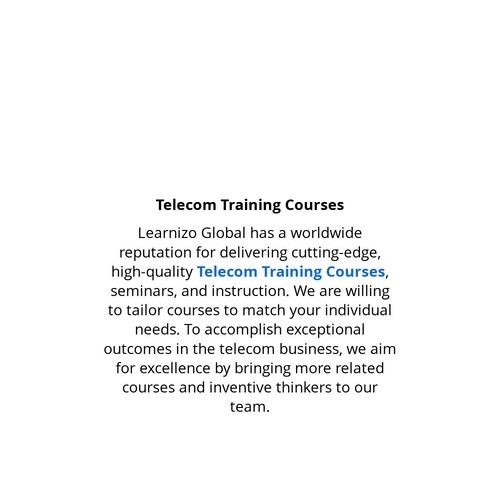 Telecom Training Courses