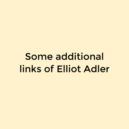 Presentations by Elliot Adler