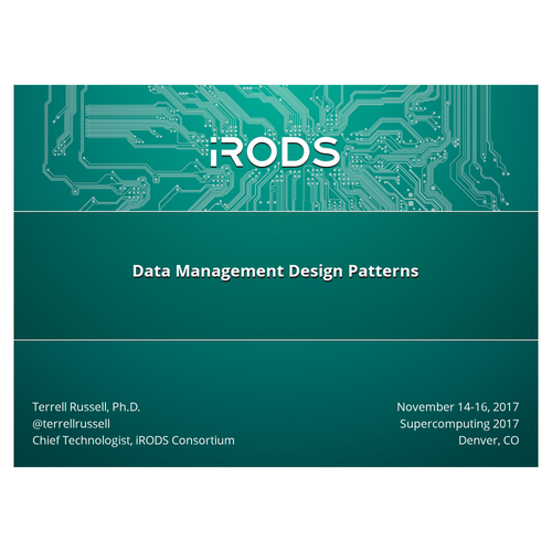 SC17 - Data Management Design Patterns
