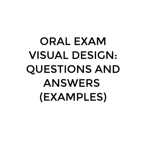 ORAL EXAM VISUAL DESIGN
