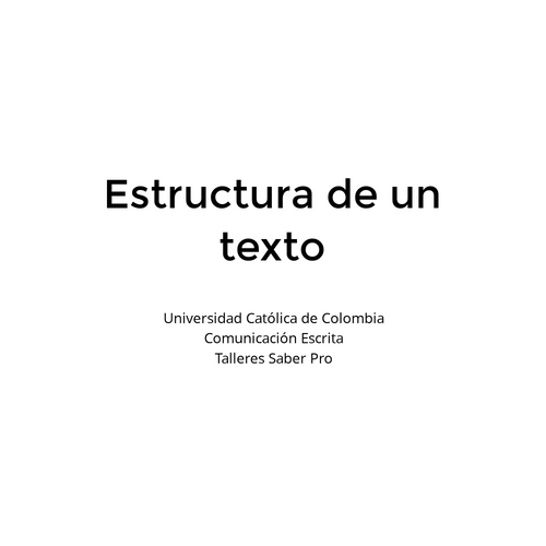 Copy of Estructura de un texto