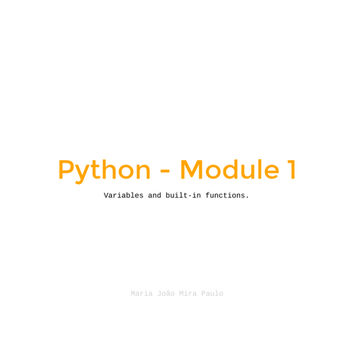 Python - Module 1