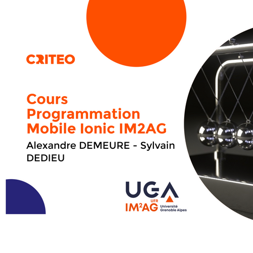 IM2AG - Cours Programmation Mobile Ionic