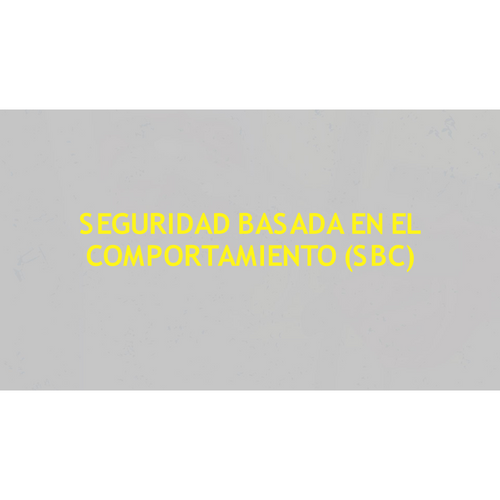 3. SST-CAP-003 Seguridad basada en el comportamiento