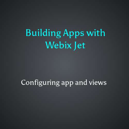 3-1. Webix Jet. Intro