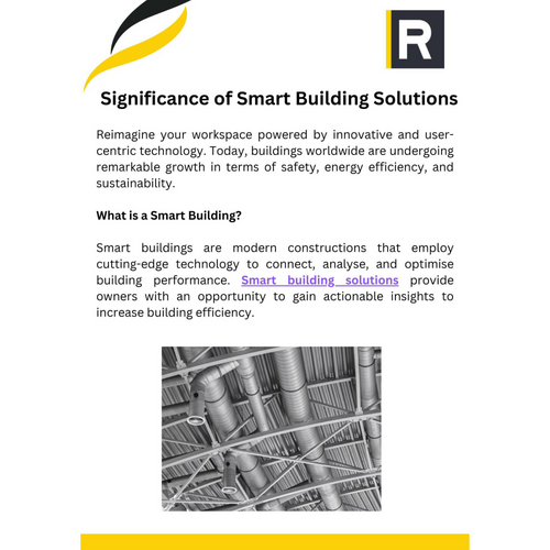 Significance of Smart Building Solutions