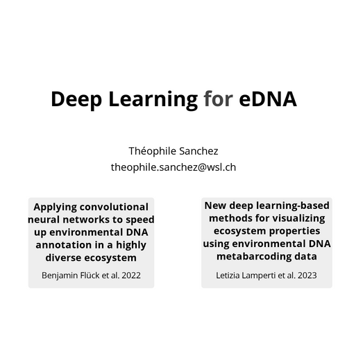 Deep Learning for eDNA