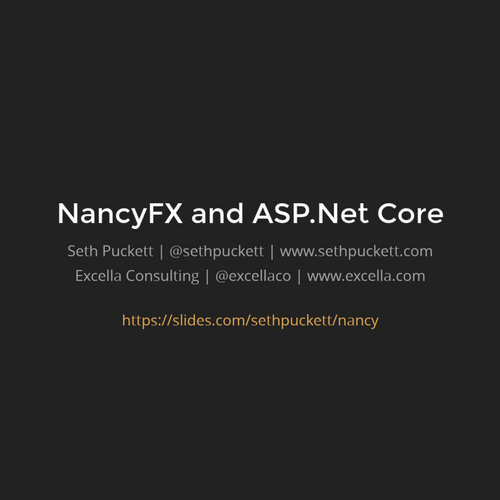 NancyFX and ASP.Net Core