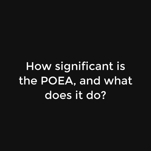 How significant is the POEA, and what does it do?