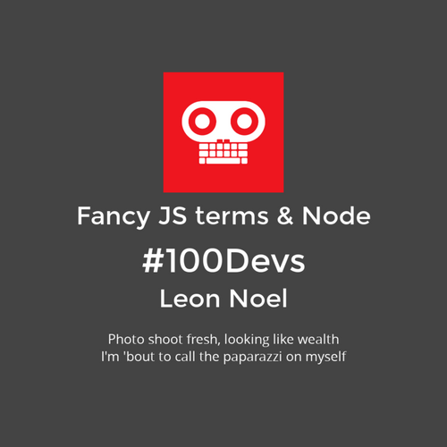 RC - Fancy JS terms and Node